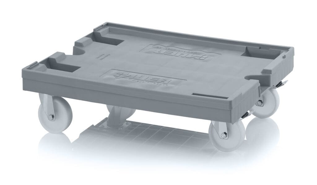 DL8060R - 800x600mm Dolly Rubber wheels | Plastic Moulding Northern Ltd